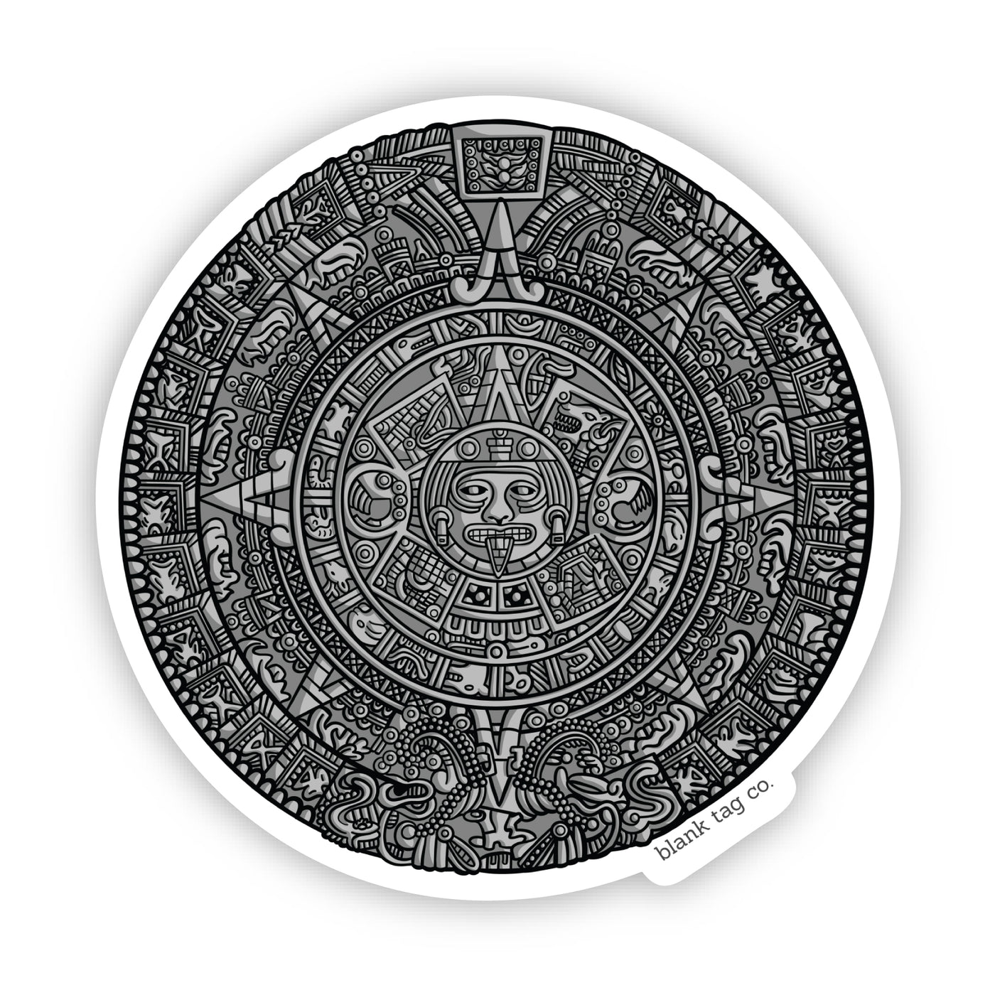 The Aztec Calendar Sticker