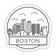 The Boston Cityscape Sticker