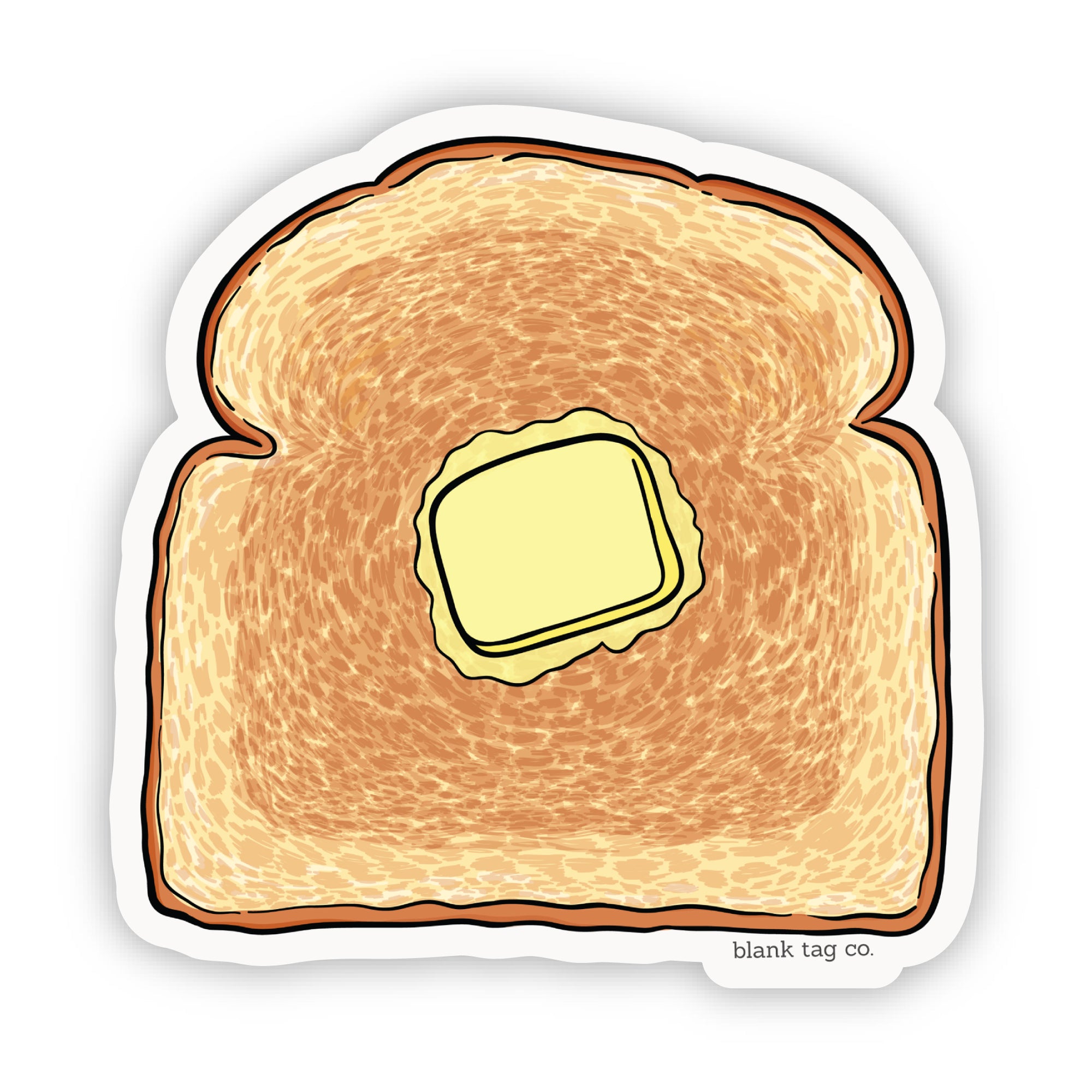 The Buttered Toast Sticker