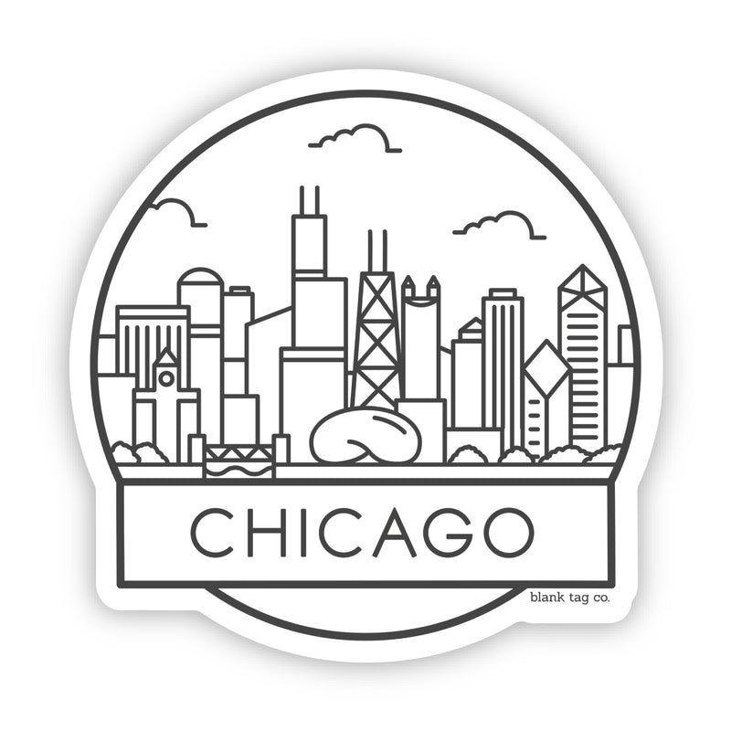 The Chicago Cityscape Sticker