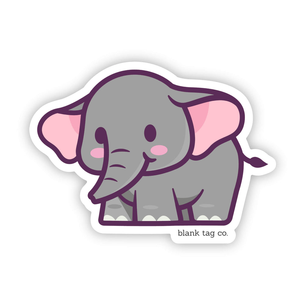 Blank Tag Co.® Waterproof Sticker - Elephant