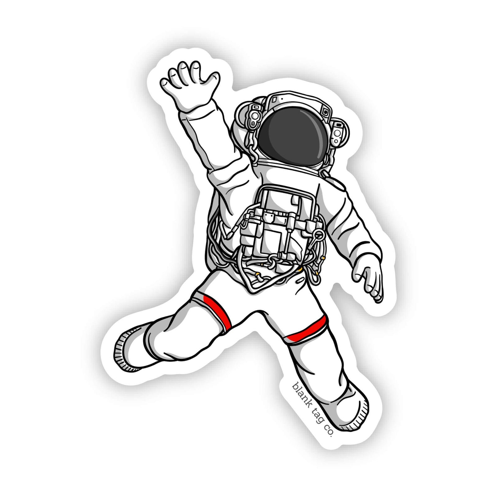 Blank Tag Co.® Astronaut Waterproof Sticker