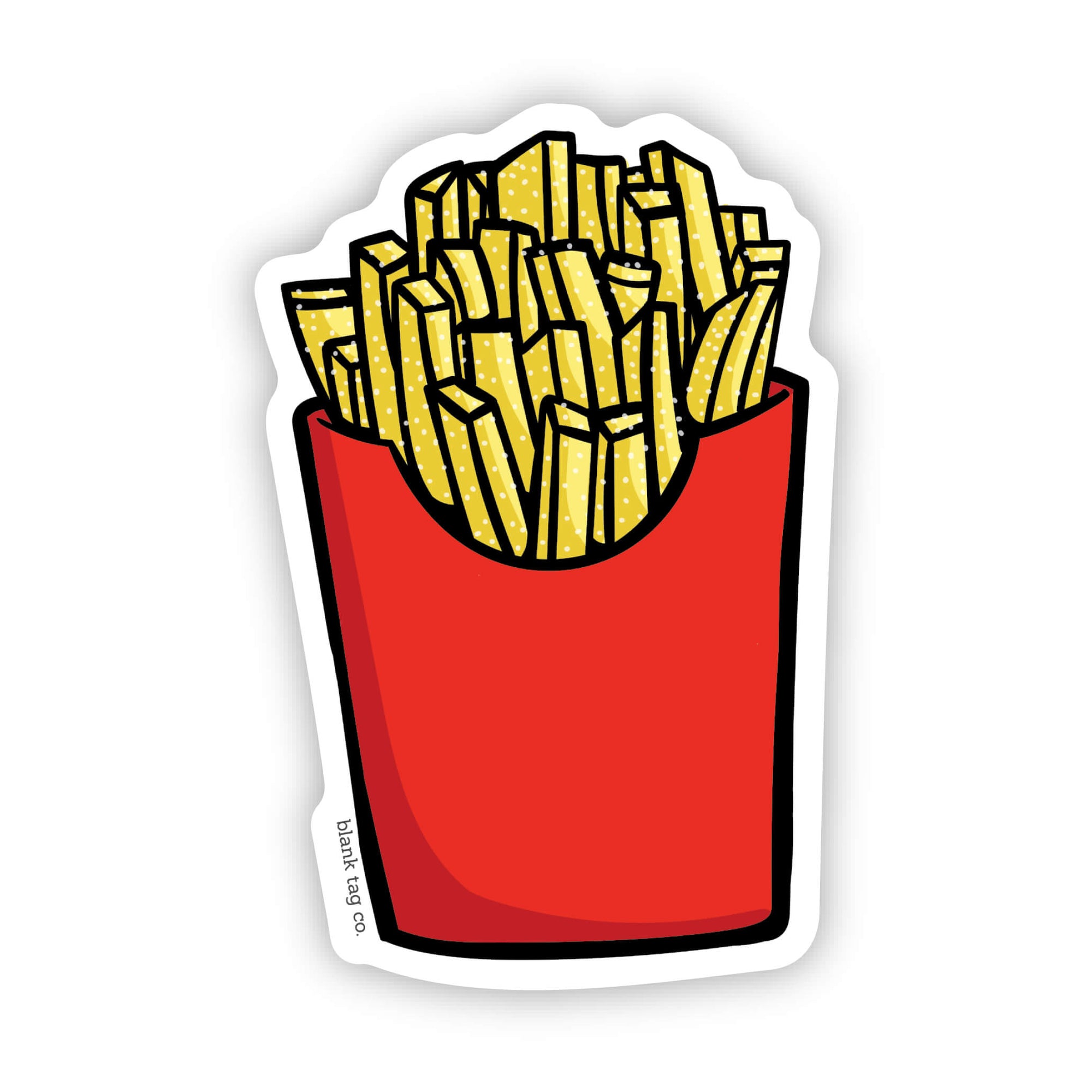 Blank Tag Co.® French Fries Waterproof Sticker