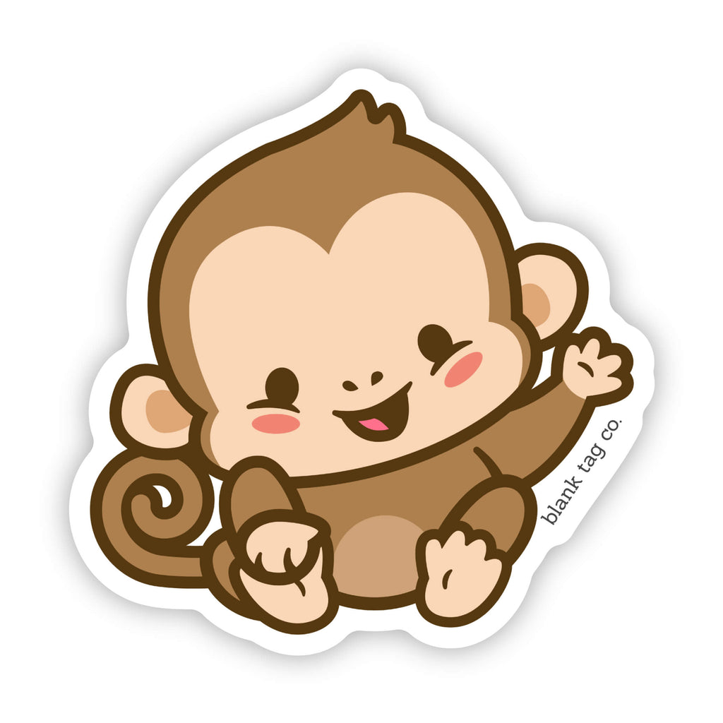Boy Monkey Printable Shipping Labels