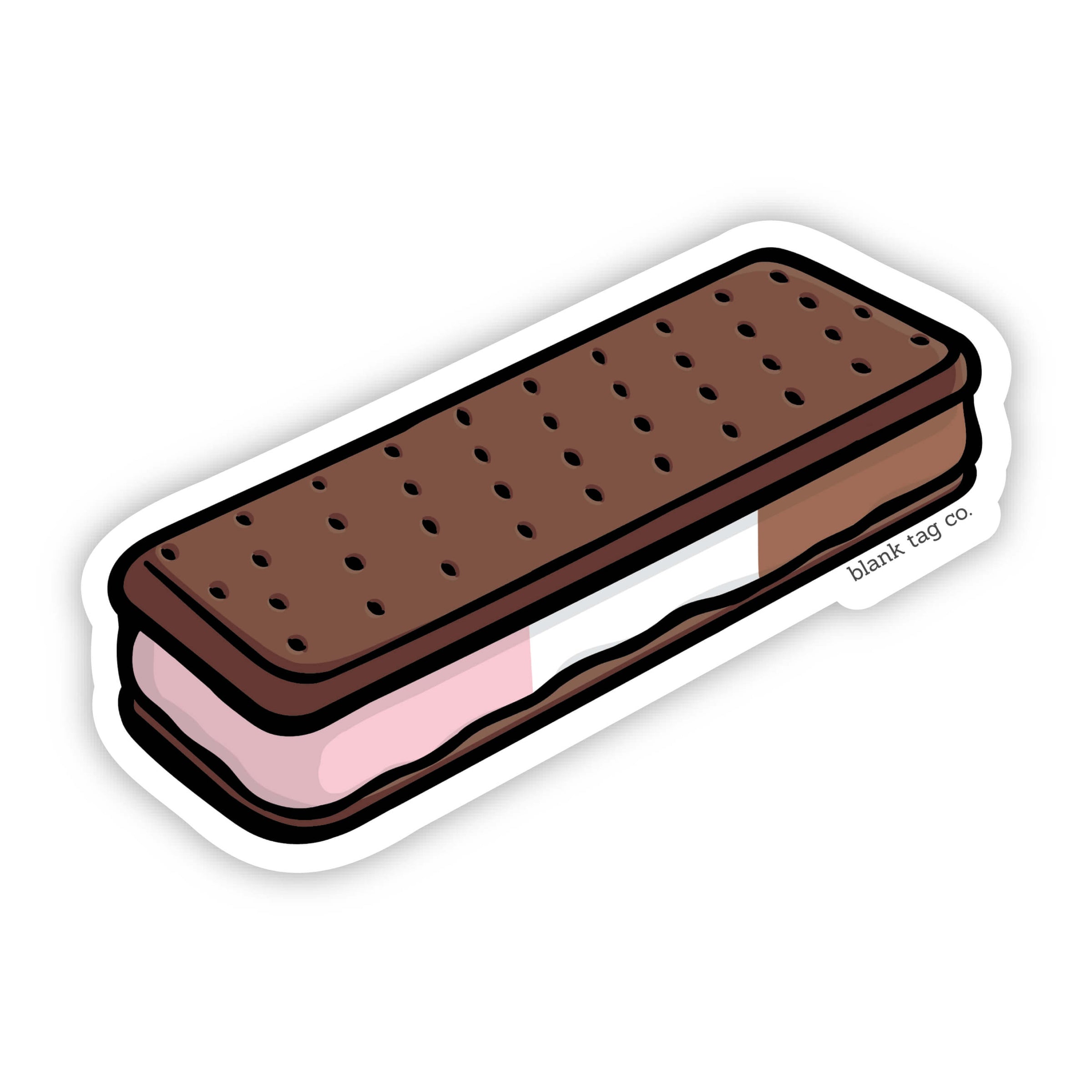 The Neapolitan Ice Cream Sandwich Sticker