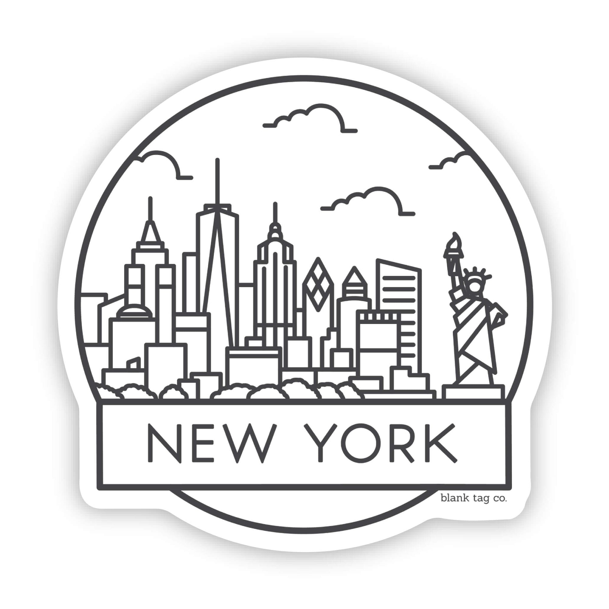 The New York Cityscape Sticker