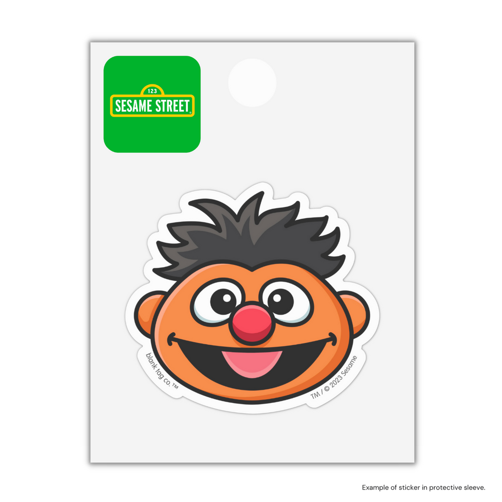 Sesame Street® Ernie Face Waterproof Sticker