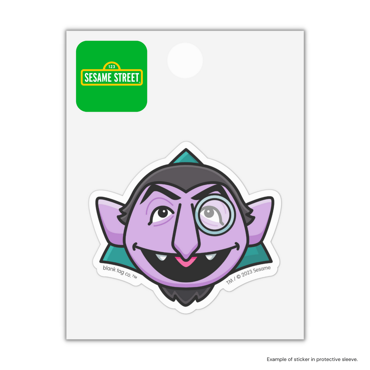 The Count von Count Face Sticker