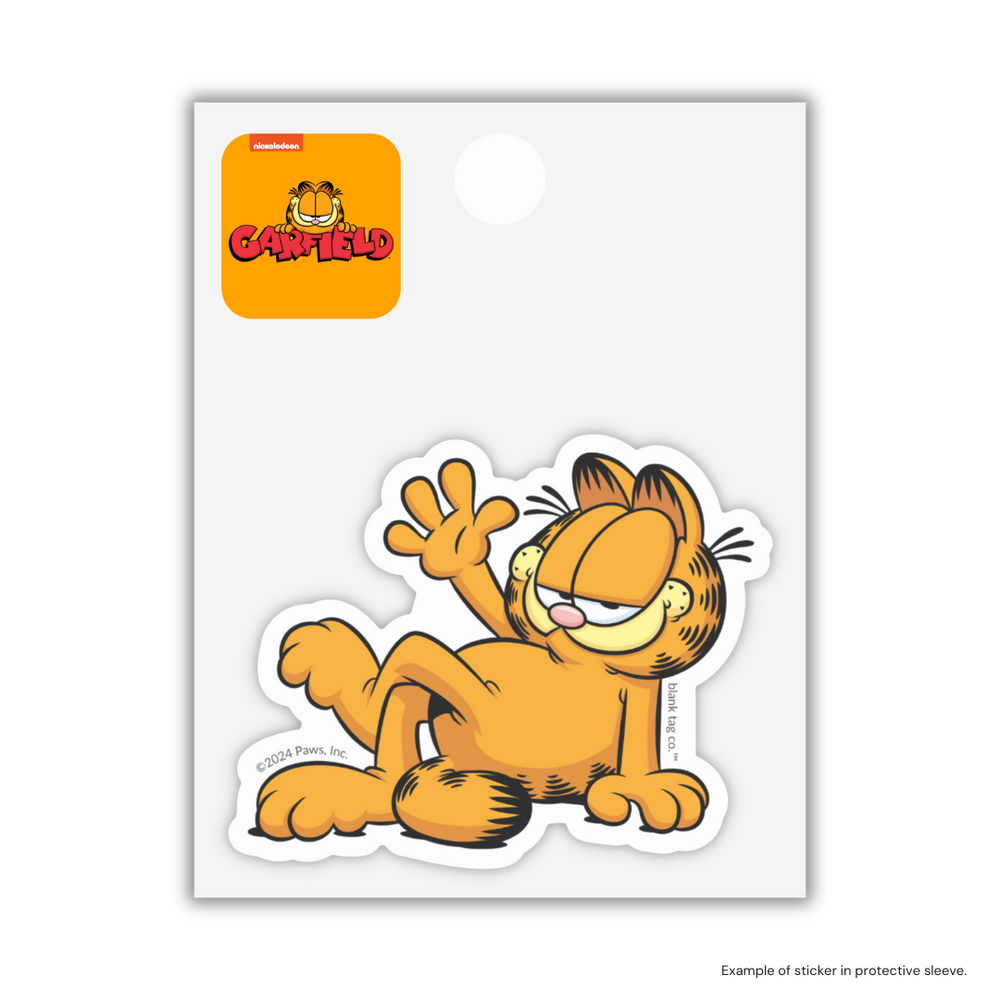 The Waving Garfield Sticker