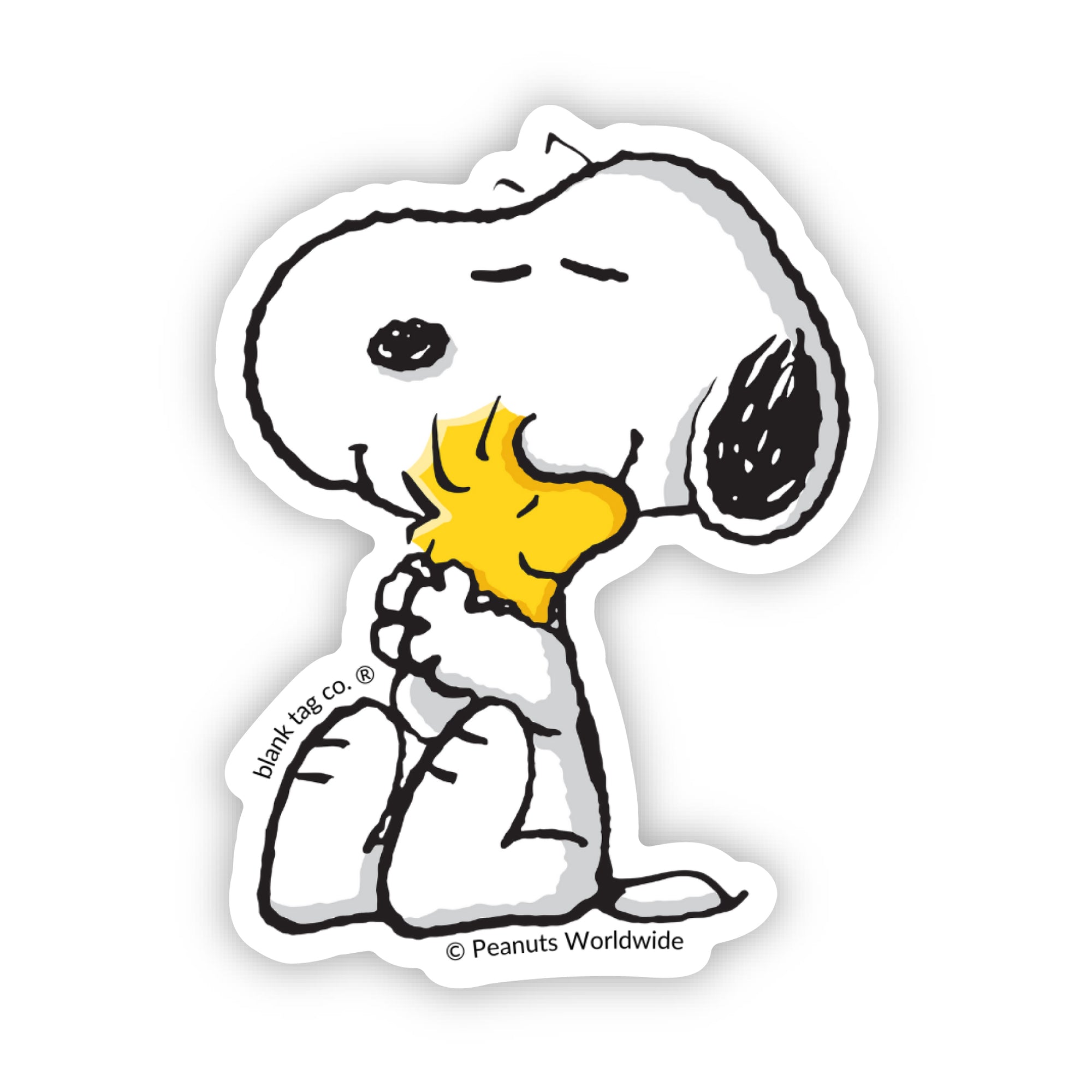 The Snoopy Hugging Woodstock Sticker | Peanuts® Stickers