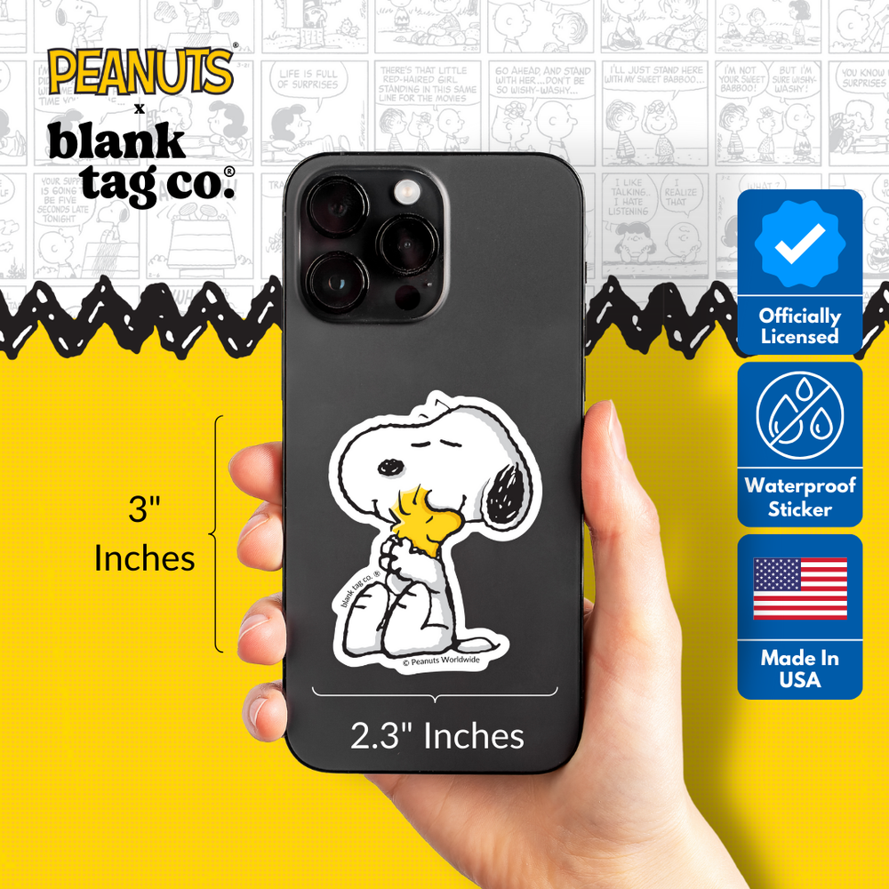 The Snoopy Hugging Woodstock Sticker | Peanuts® Stickers