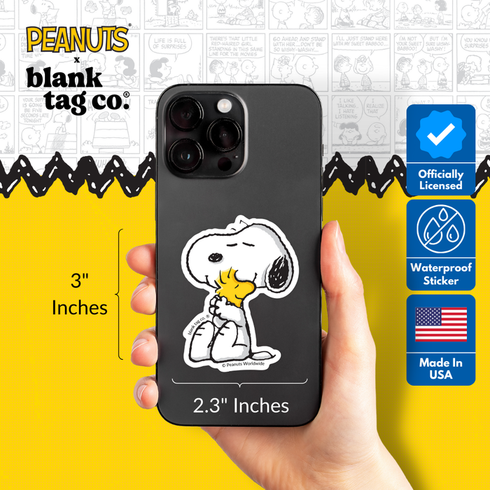 The Snoopy Hugging Woodstock Sticker | Peanuts® Stickers
