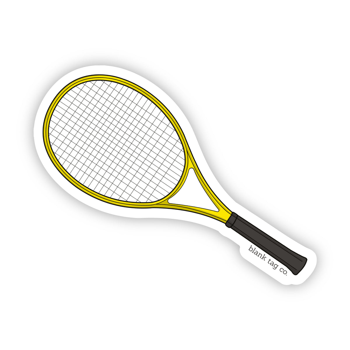 The Tennis Racket Sticker