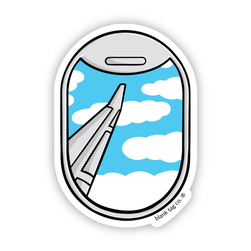 The Airplane Window Sticker