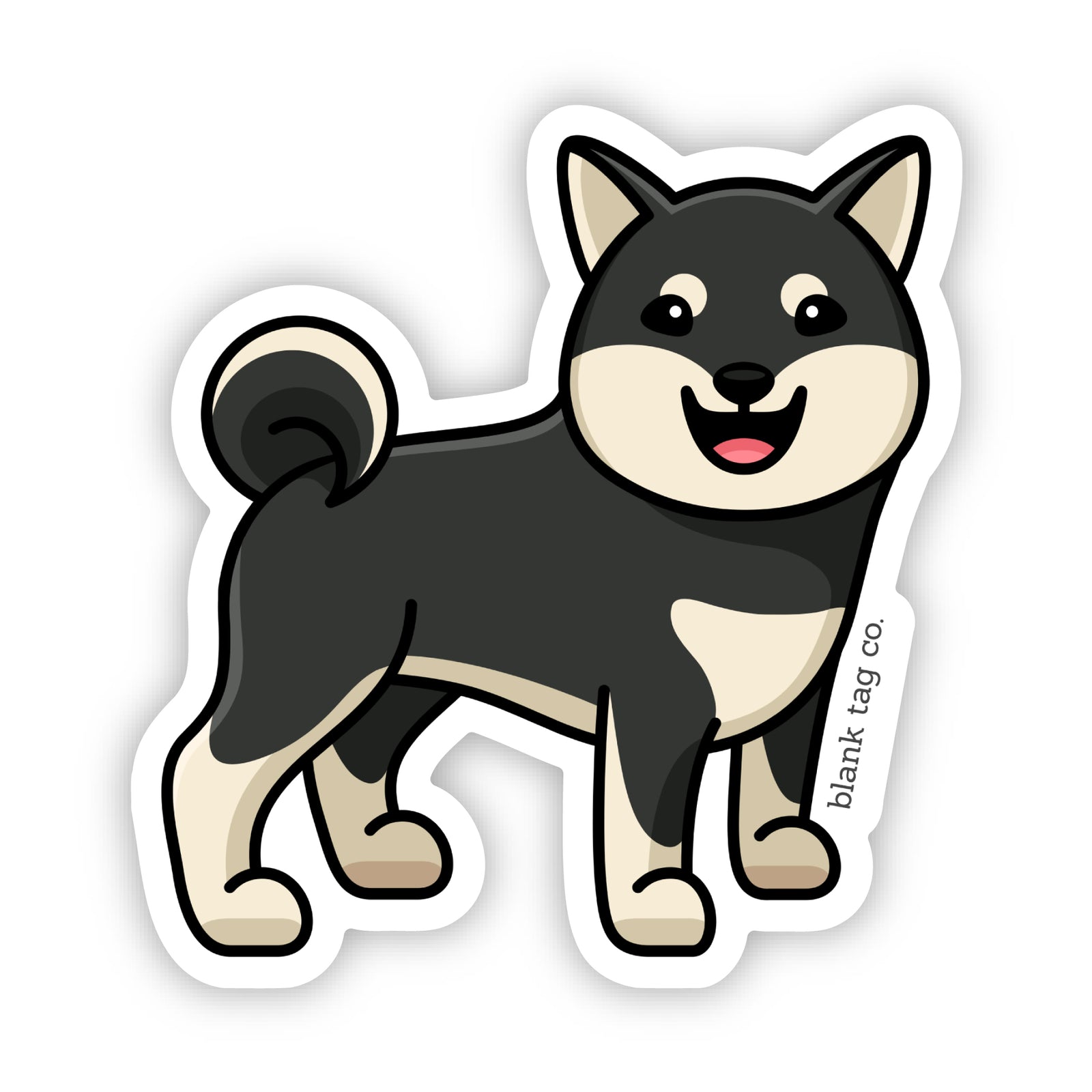 Blank Tag Co.® Shiba Inu Waterproof Sticker