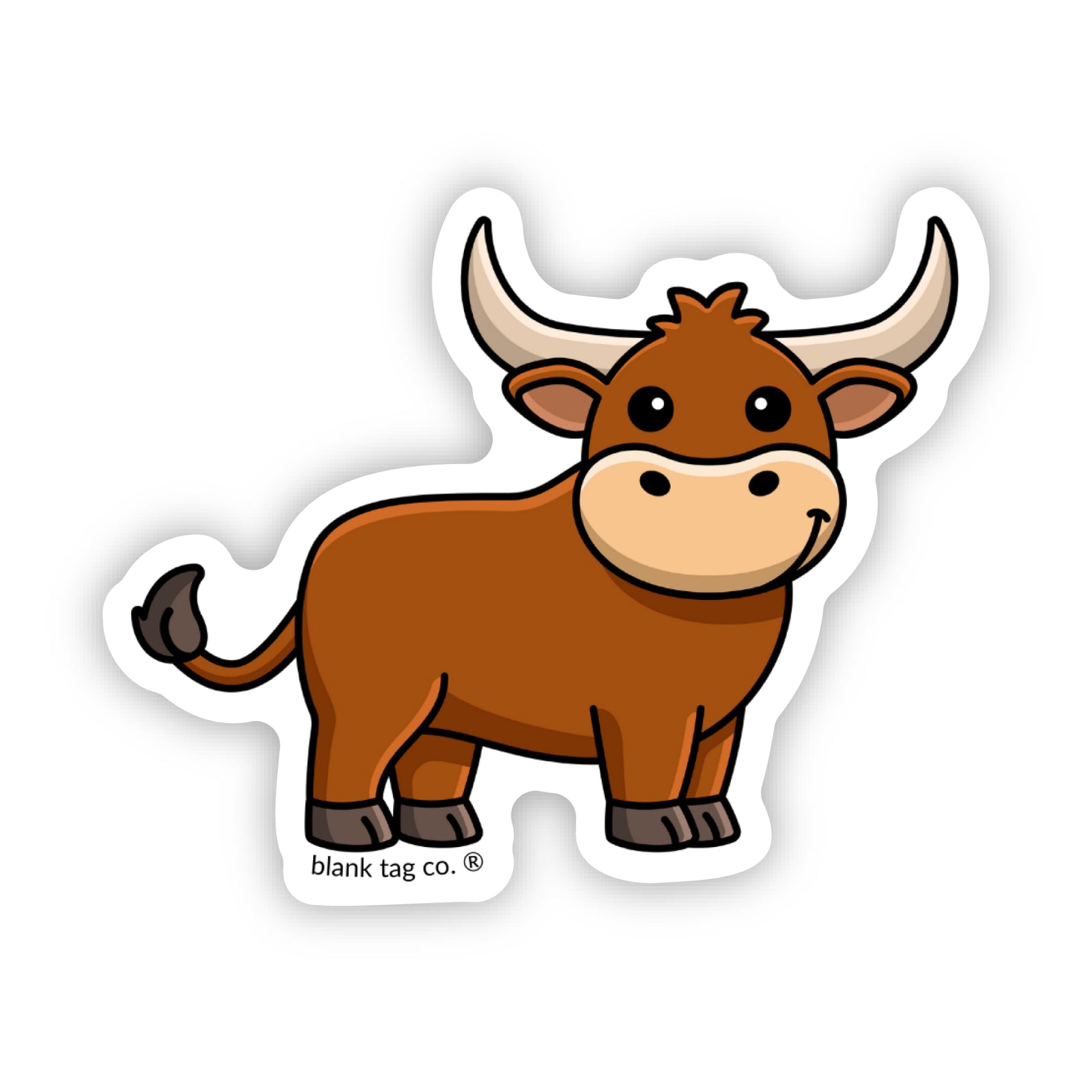 Blank Tag Co.® Waterproof Sticker - Bull