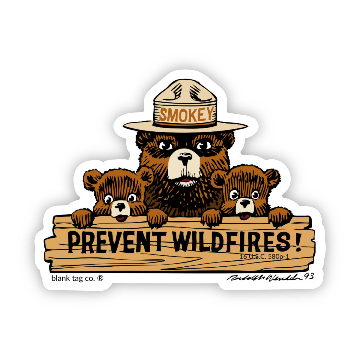 The Smokey Bear Sticker Bundle