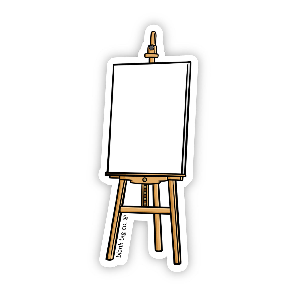 Blank Tag Co.® Waterproof Easel Sticker