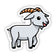 The Goat Sticker
