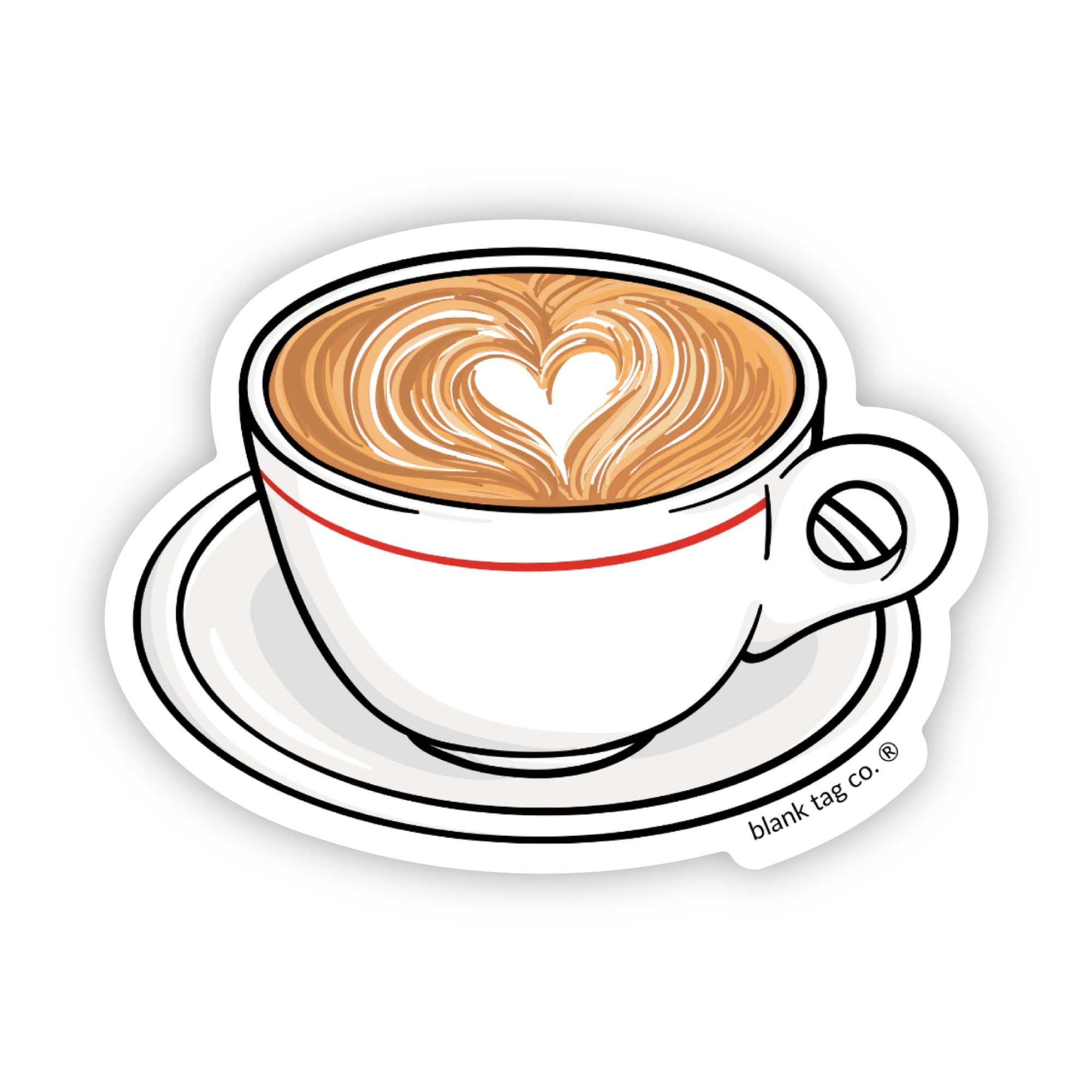 The Latte Sticker
