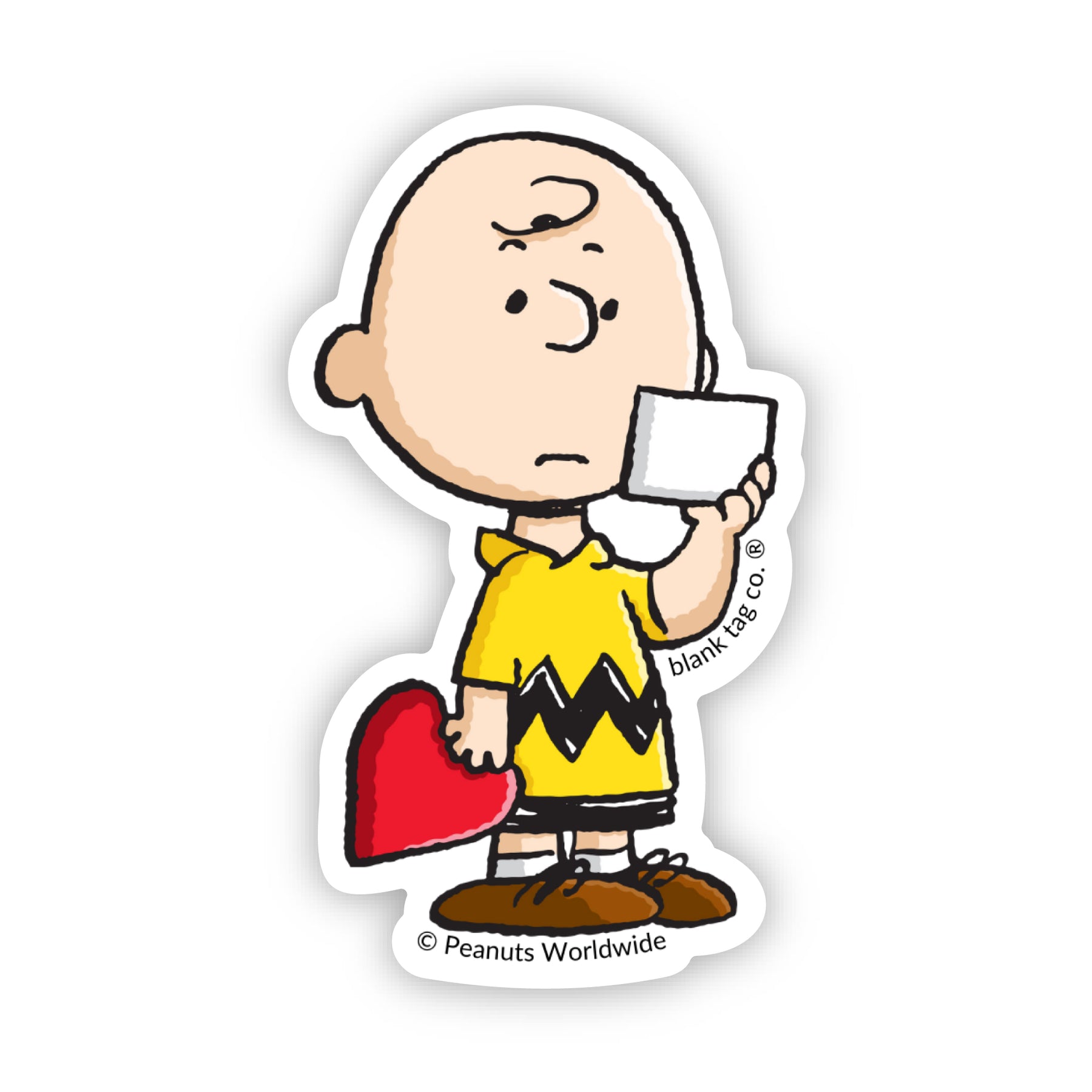 Peanuts® Lovestruck Charlie Brown Waterproof Sticker