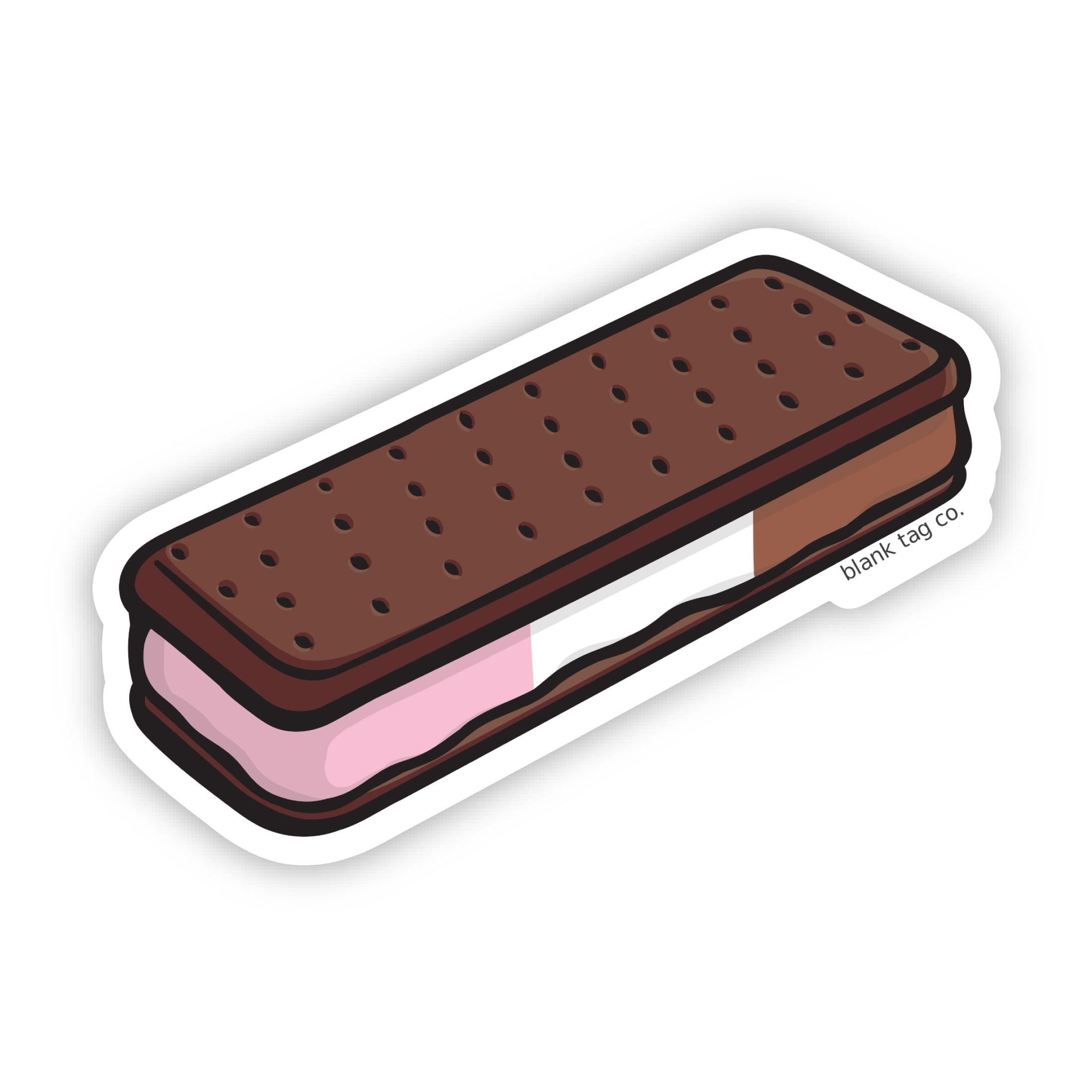 The Neapolitan Ice Cream Sandwich Sticker