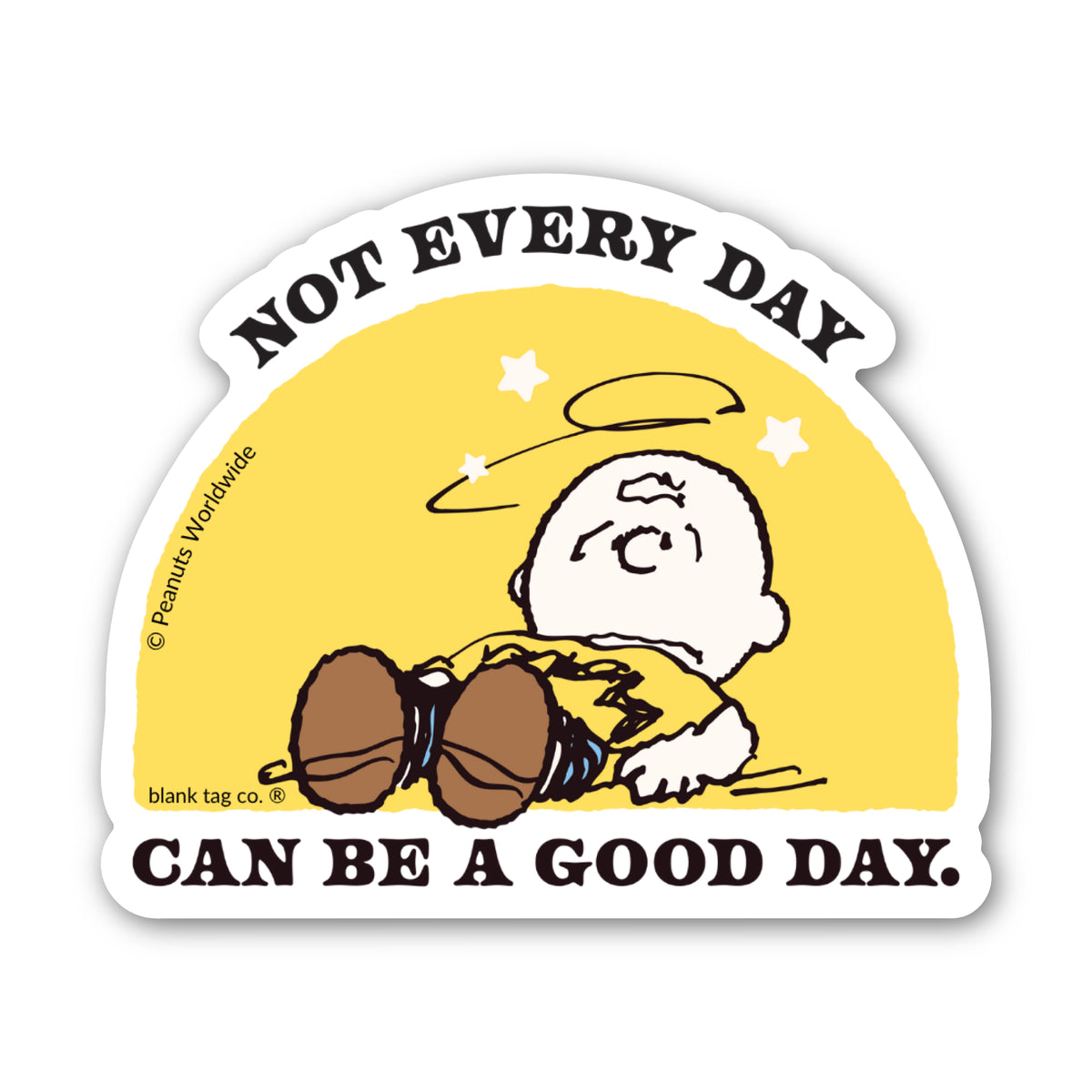 Peanuts® Waterproof Sticker - Not Every Day Can Be A Good Day