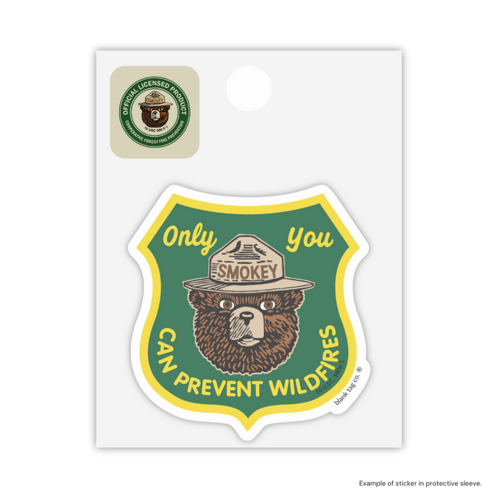 The Only You Can Prevent Wildfires Badge Sticker