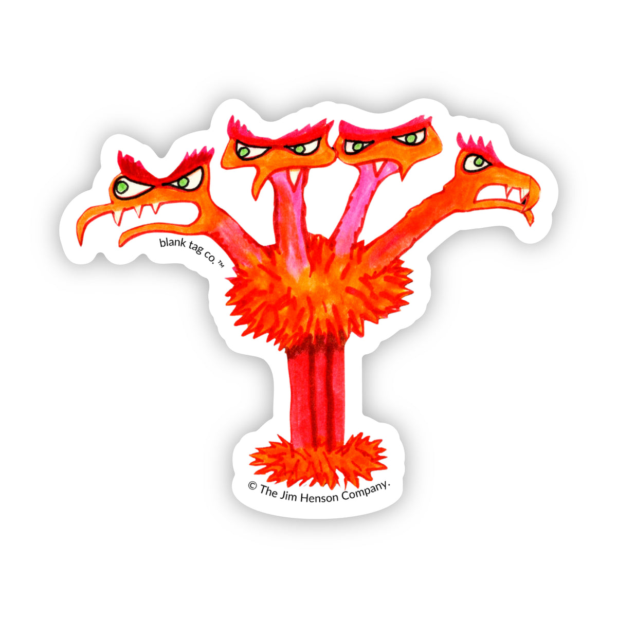 The Orange Curious Creature Sticker