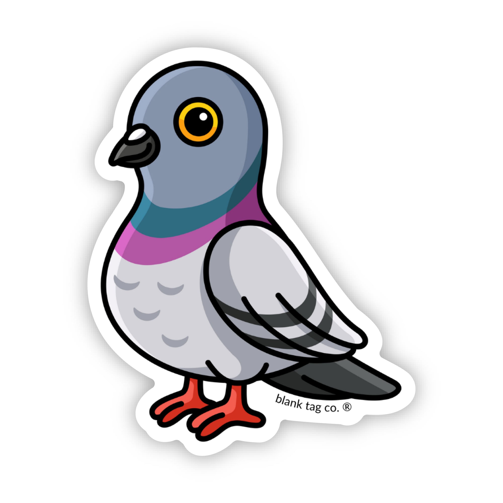 Blank Tag Co.® Waterproof Sticker - Pigeon