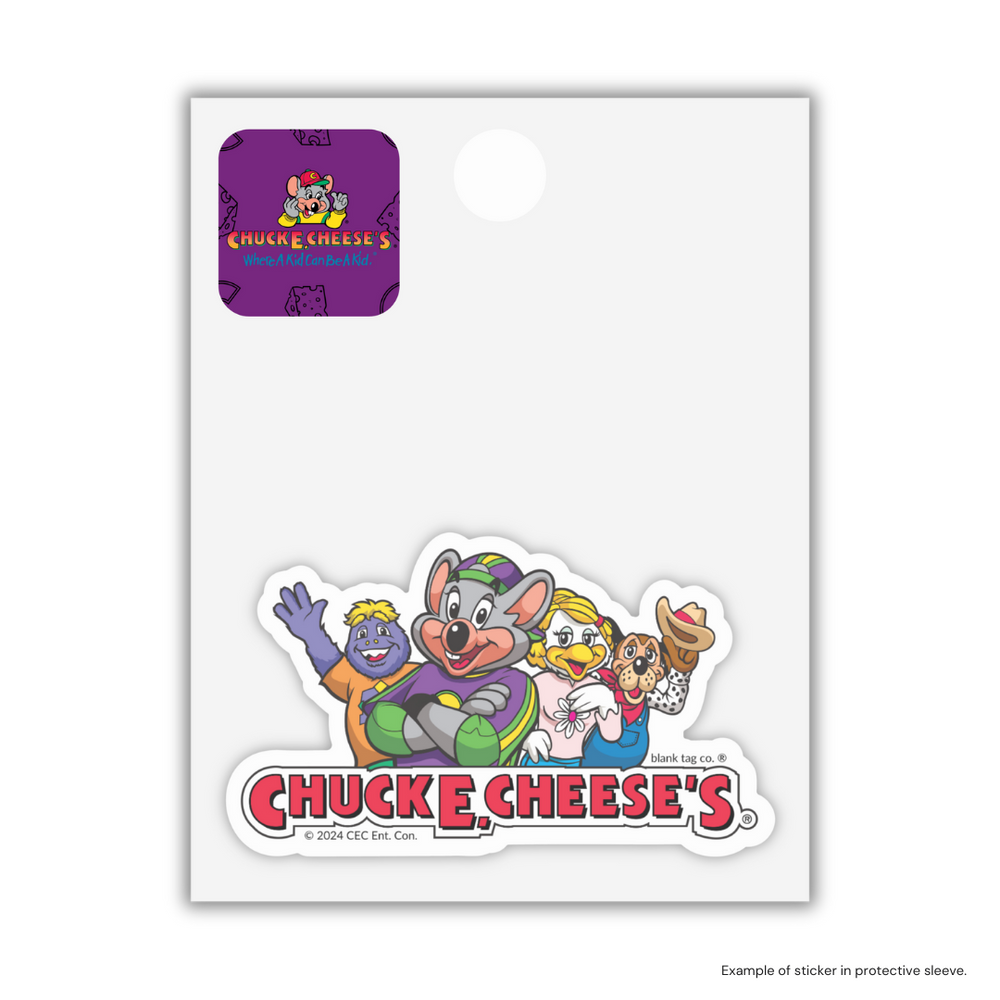 The Retro Chuck E. Cheese Group Logo Sticker