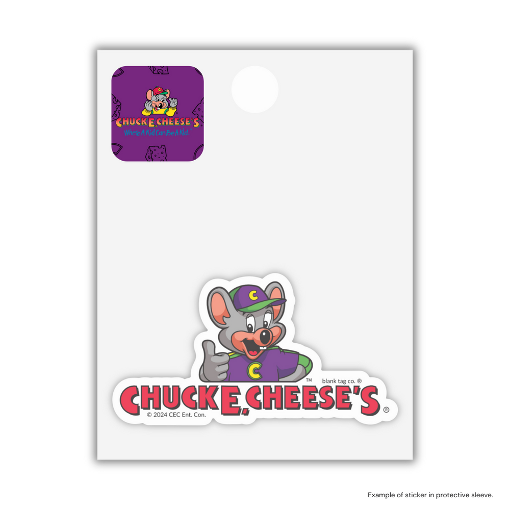 The Retro Chuck E. Cheese Logo Sticker