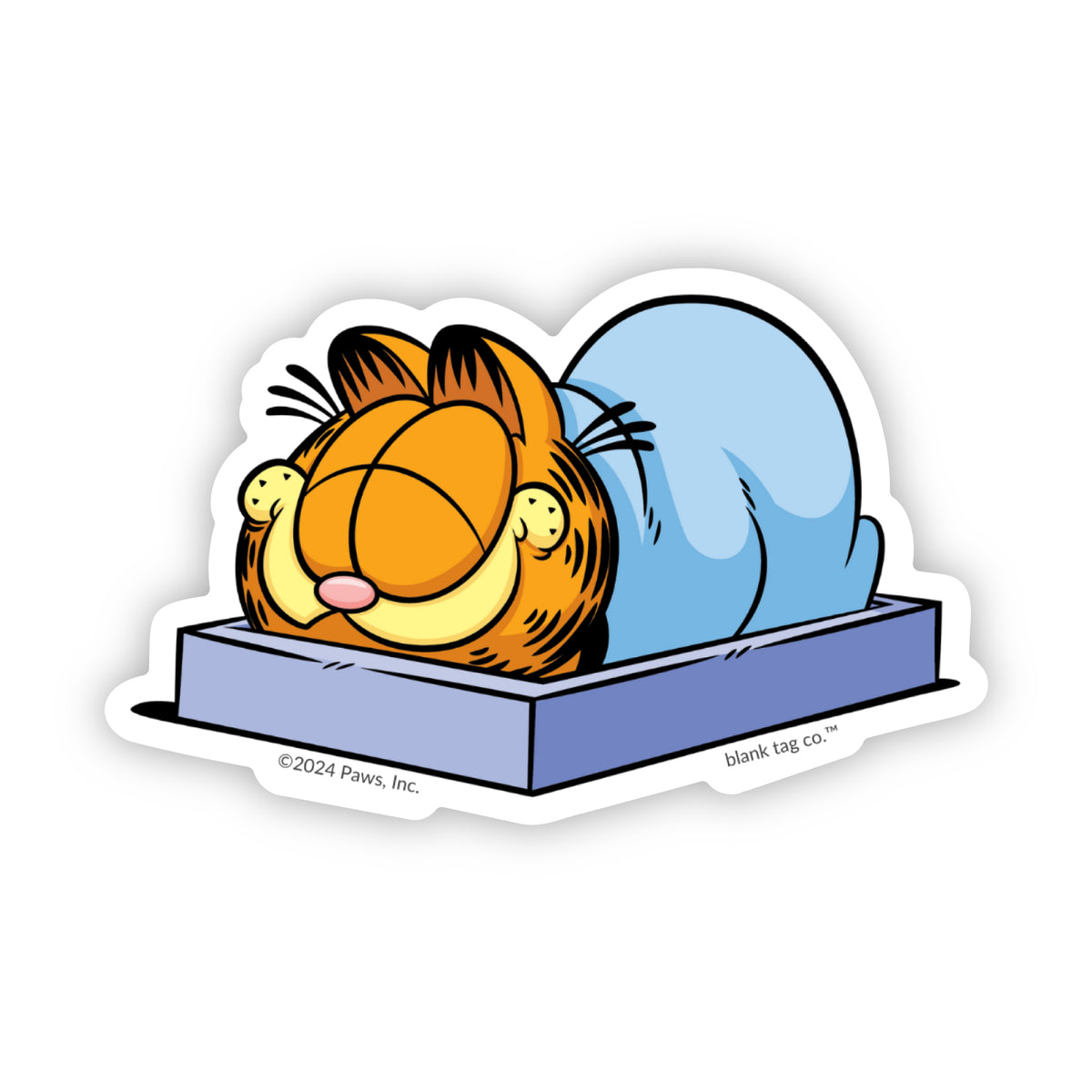 The Sleeping Garfield Sticker