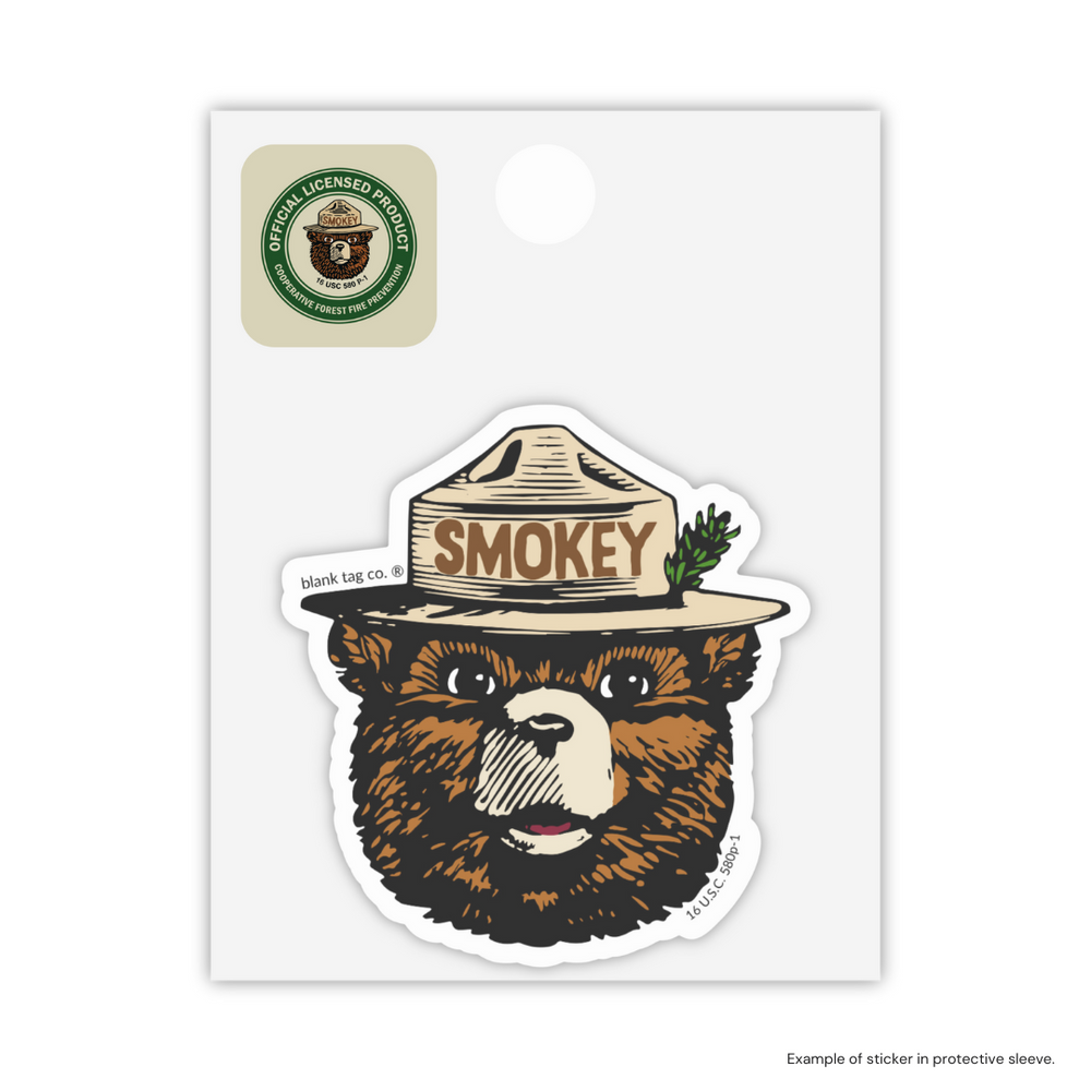 The Smokey Bear Face Sticker