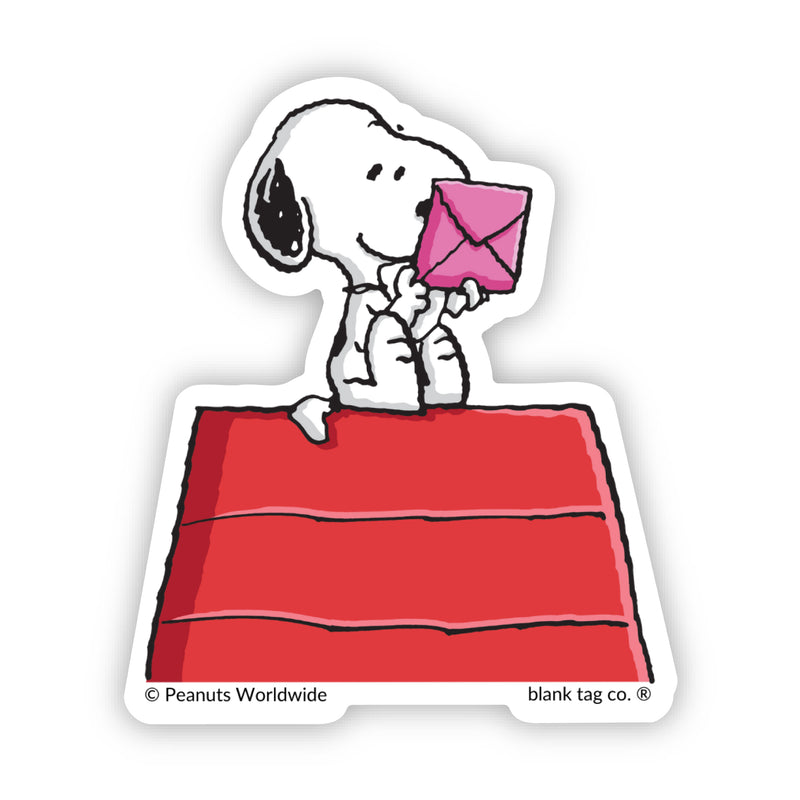 Peanuts® Snoopy Reading A Letter Waterproof Sticker