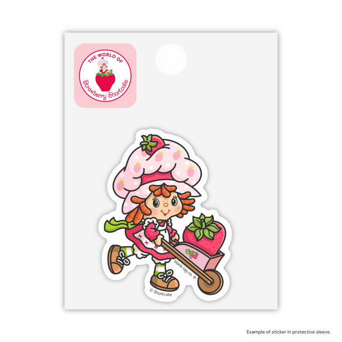 The Strawberry Shortcake With A Wheelbarrow Sticker | Strawberry ...