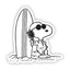 Peanuts® Surfer Joe Cool Waterproof Sticker