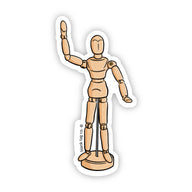 Blank Tag Co.® Waterproof Wooden Mannequin Sticker