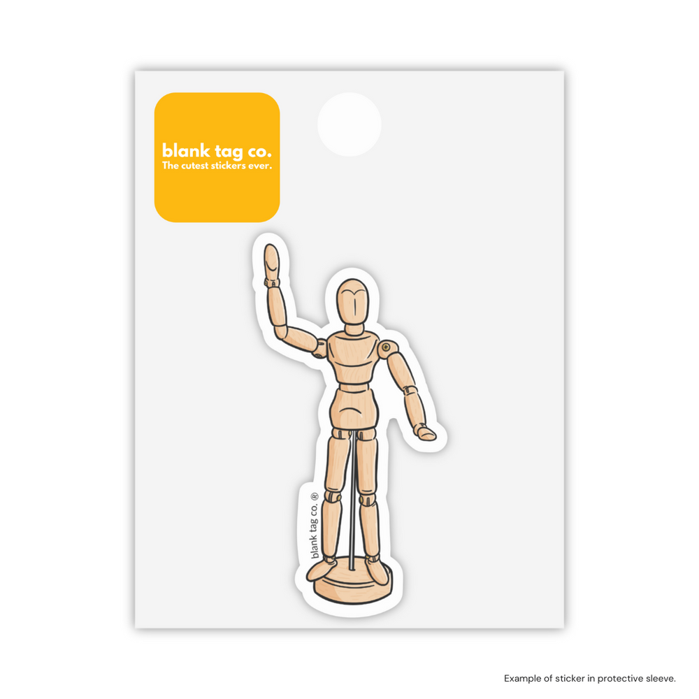 The Wooden Mannequin Sticker