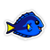 Blank Tag Co.® Waterproof Blue Tang Sticker