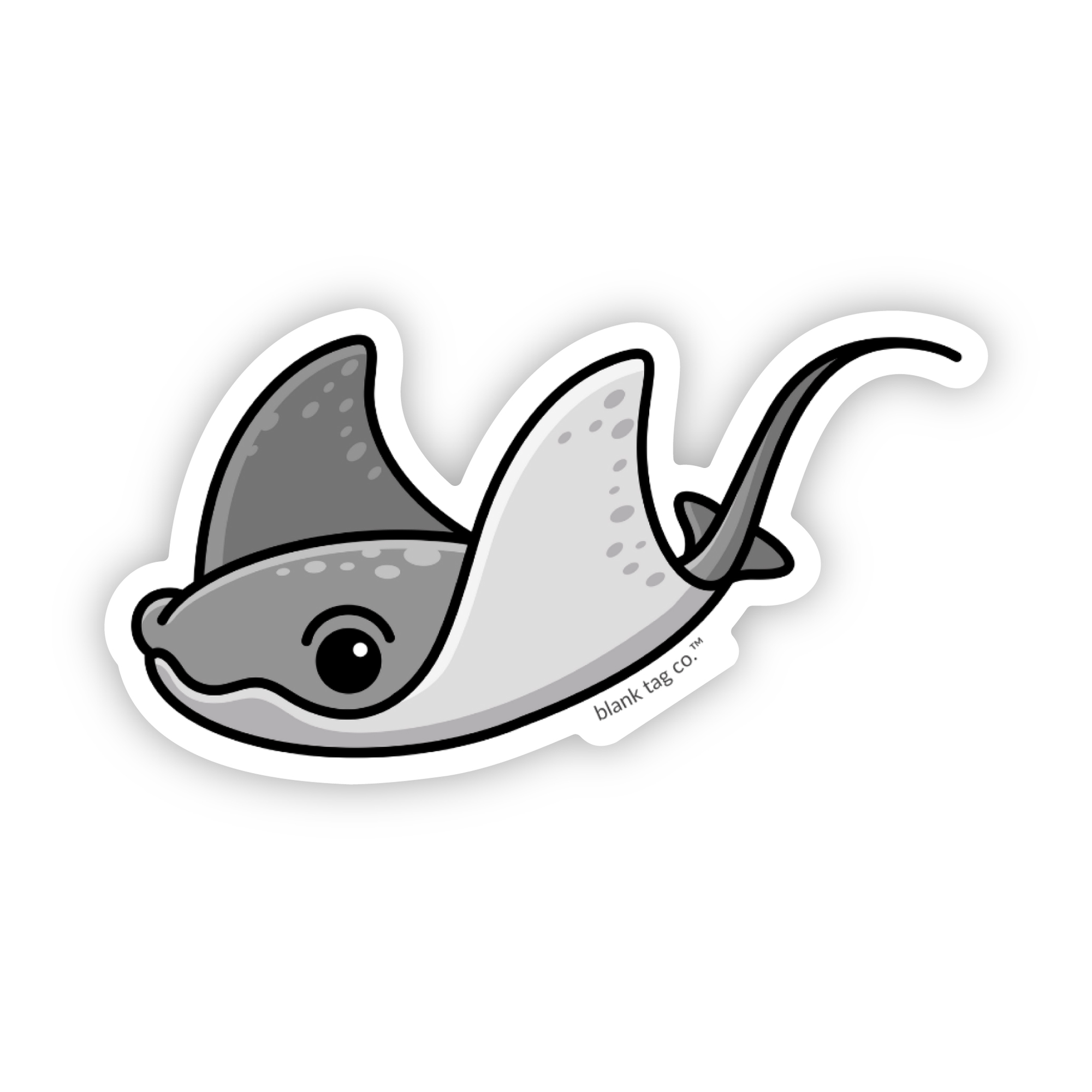 Blank Tag Co.® Waterproof Stingray Sticker