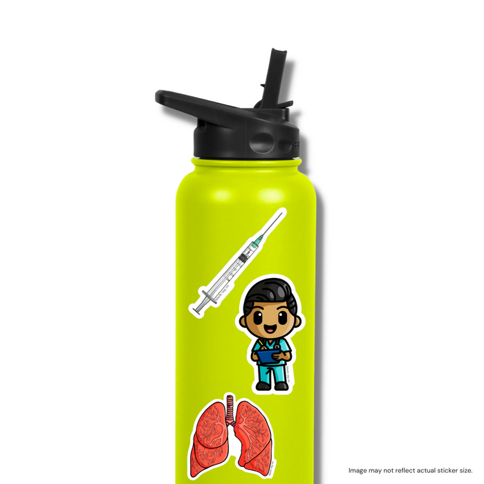 The Syringe and Needle Sticker