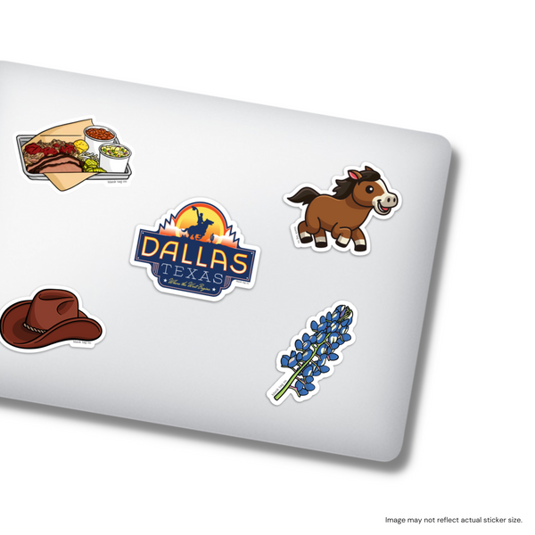 The Dallas City Badge Sticker
