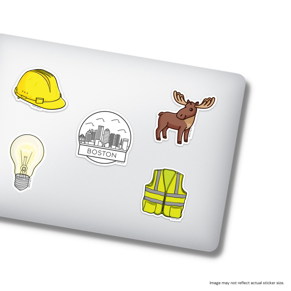 The Boston Cityscape Sticker