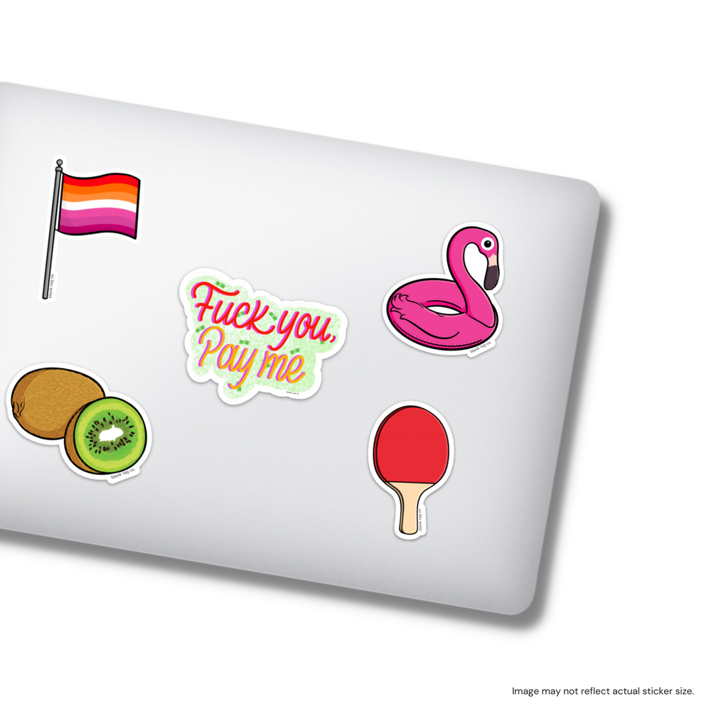 The Flamingo Floaty Sticker