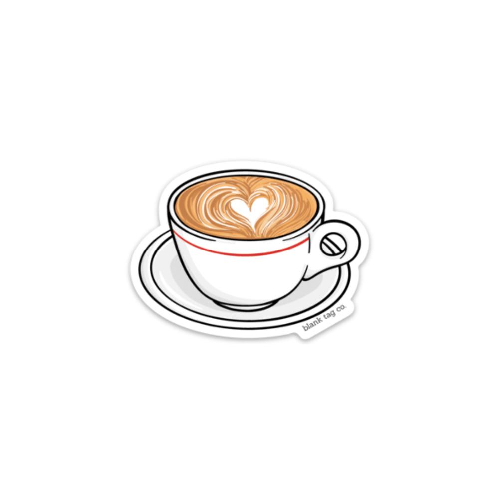 The Latte Sticker