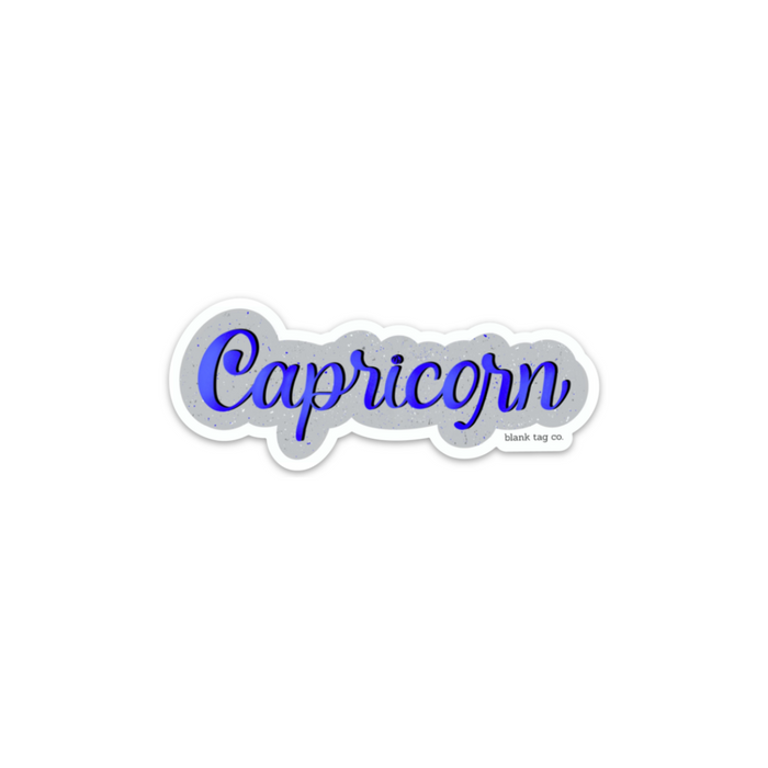 Blank Tag Co.® Waterproof Sticker - Capricorn