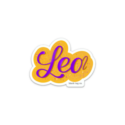 Blank Tag Co.® Waterproof Leo Sticker