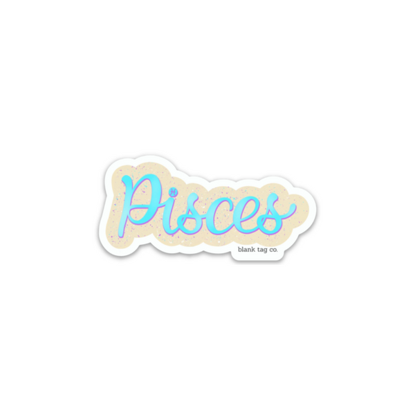 Blank Tag Co.® Waterproof Pisces Sticker