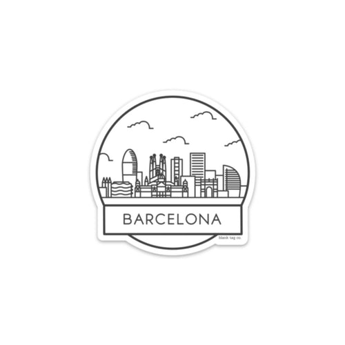 The Barcelona Cityscape Sticker